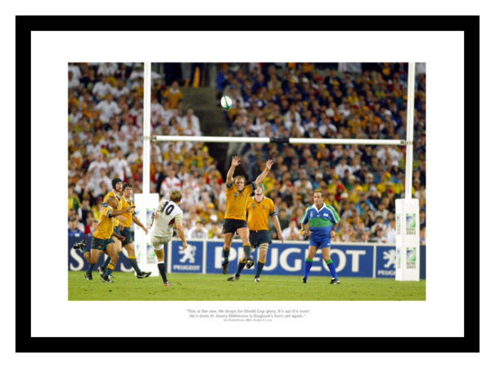 Jonny Wilkinson Drop Goal 2003 World Cup Final Rugby Photo - Etsy UK