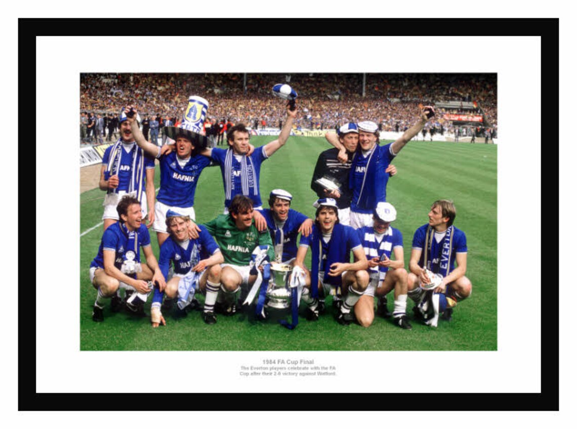 Everton FC 1984 FA Cup Final Team Photo Memorabilia | Etsy