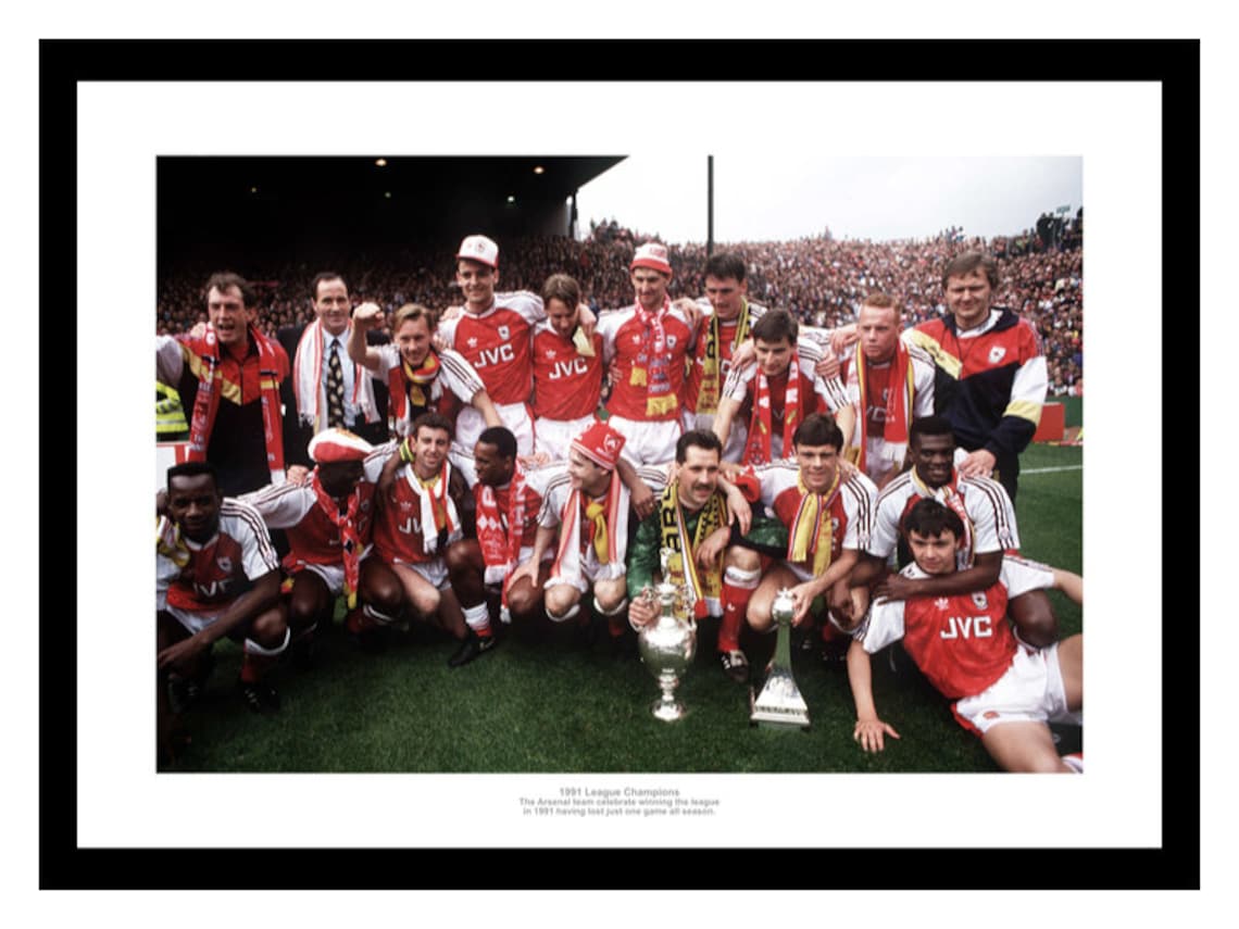 Arsenal 1991 League Champions Team Photo Memorabilia - Etsy