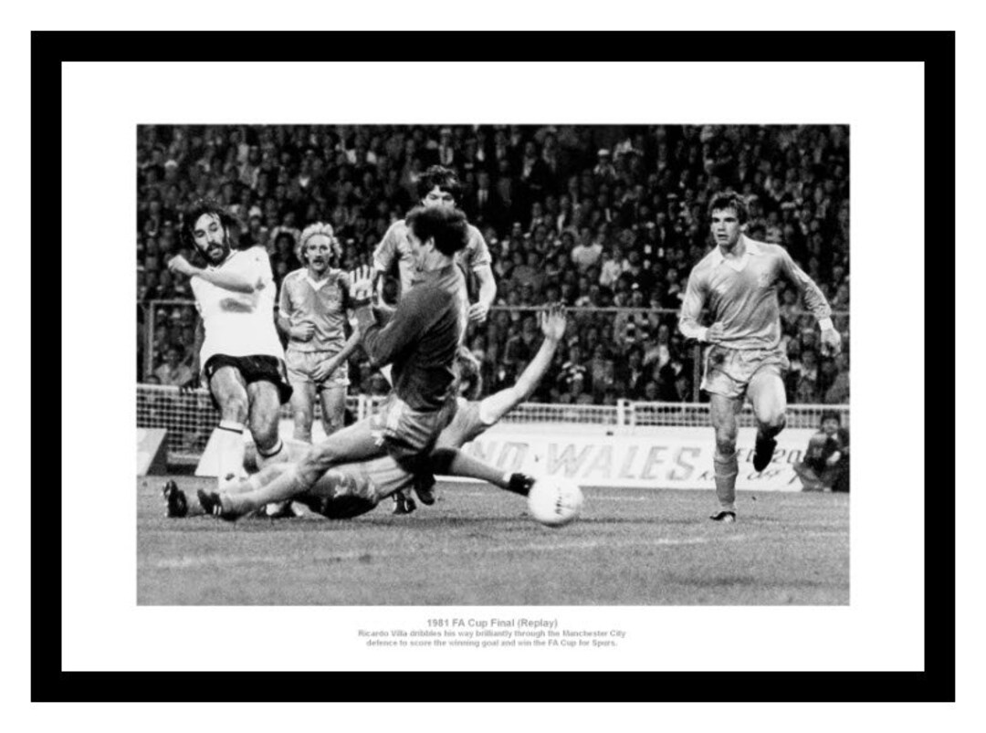 Spurs 1981 FA Cup Final Ricky Villa Goal Photo Memorabilia - Etsy