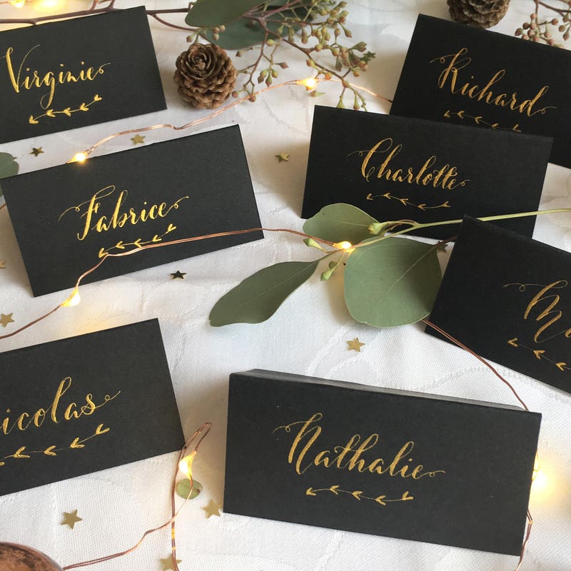 Porte noms de table - Etsy France