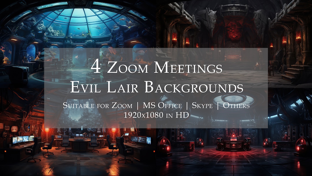 Zoom Backgrounds Office Meetings, Evil Genius Theme, Unique Zoom ...
