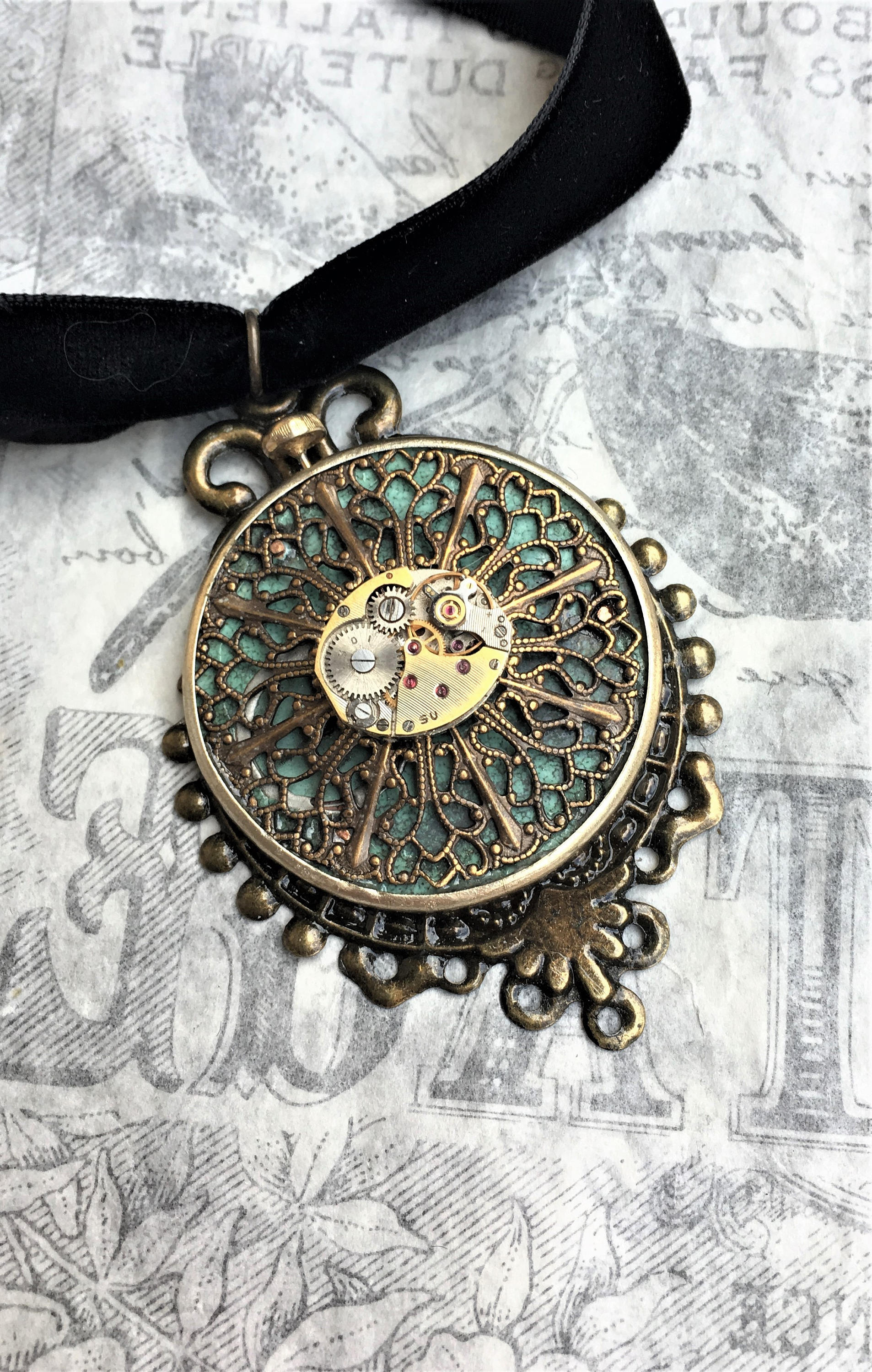 Steampunk Necklace, Steampunk Cosplay, Unique Necklace, Woman's ...