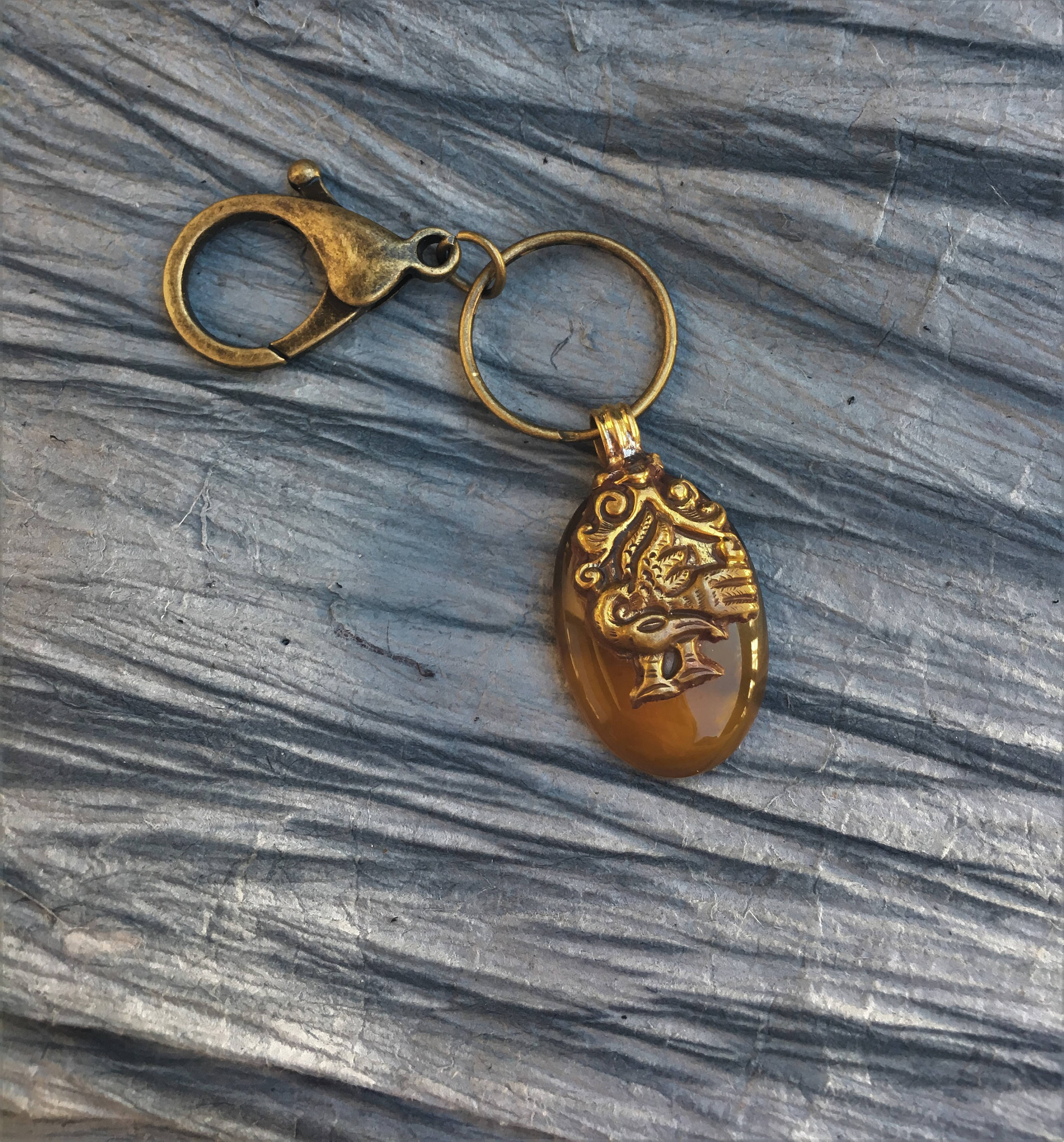 Boho Key Chain, Tribal Key Chain, Tibetan Key Chain, Unique Key Chain ...