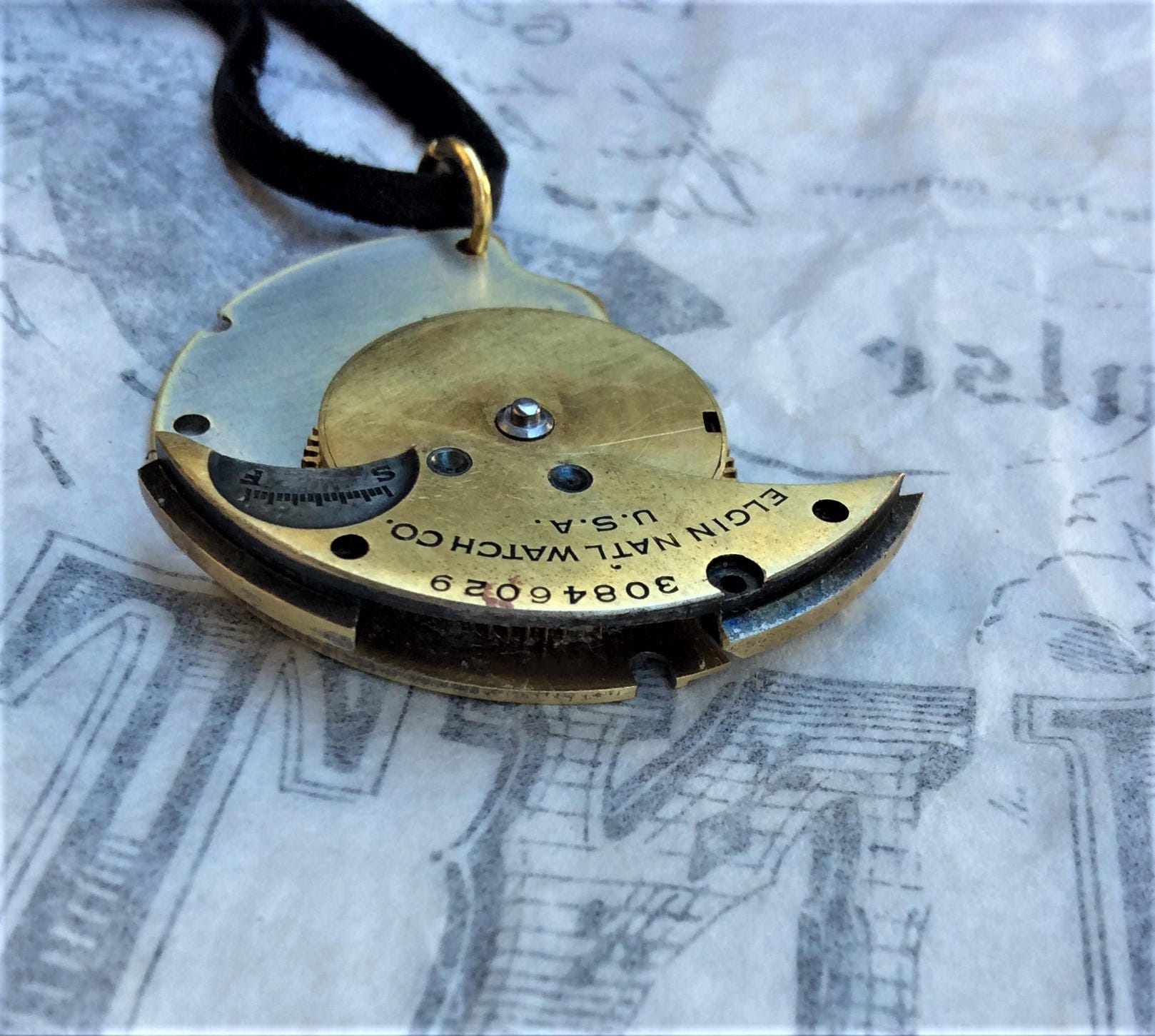 Steampunk Men's Elgin Necklace, Steampunk Cosplay, Original Necklace ...