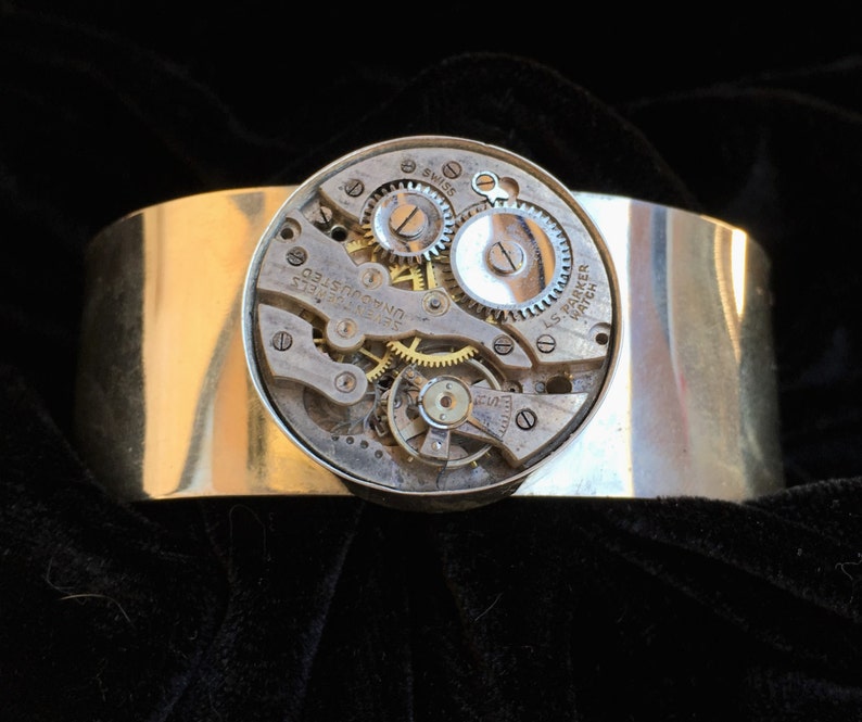 Men's Steampunk Silver Bracelet Steampunk Wedding - Etsy