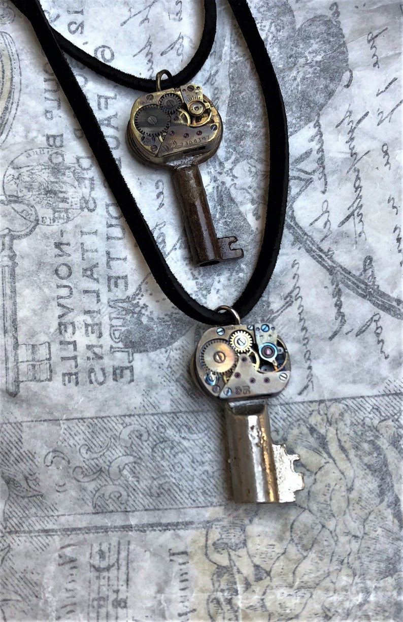 Men's Key Necklace, Skeleton Key, Women's Gift, Men's Gift, Minimalist ...