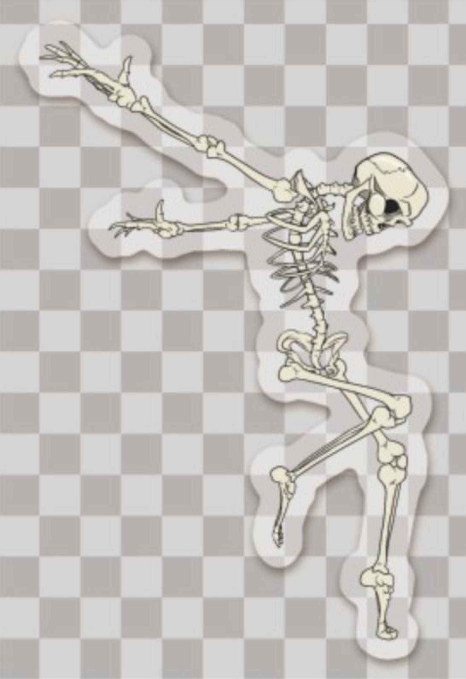 Dancing Skelly #1 Sticker - Etsy