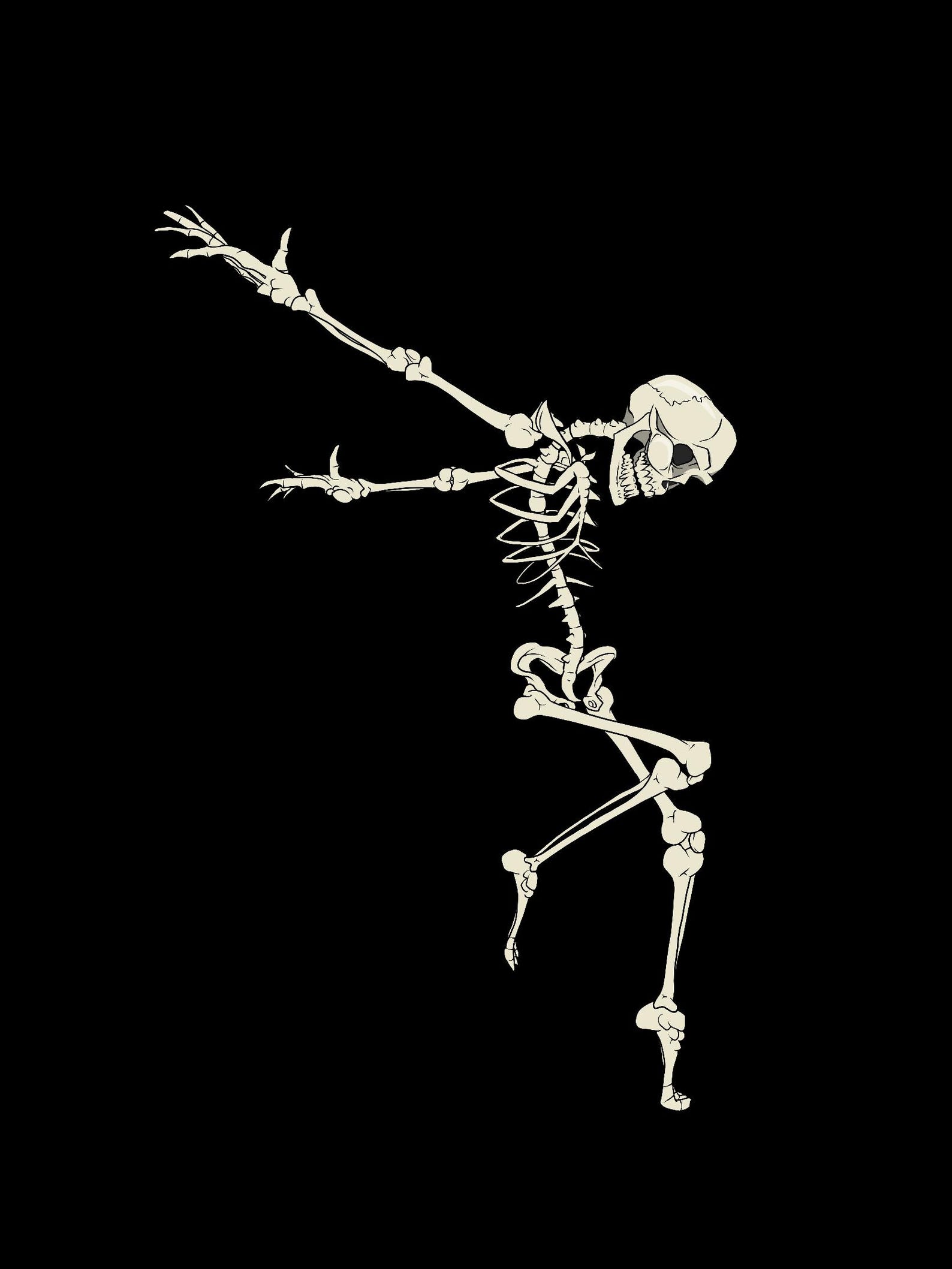 Dancing Skelly #1 Sticker - Etsy