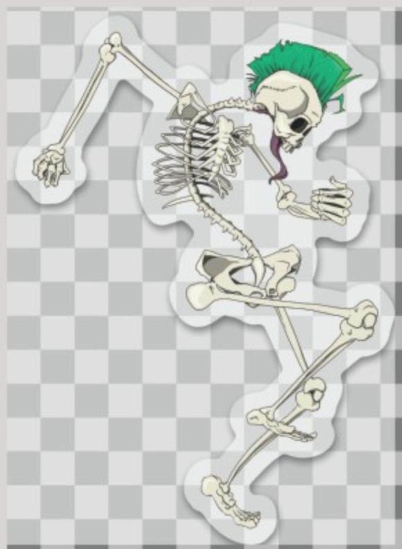 Dancing Skelly #5 Sticker - Etsy