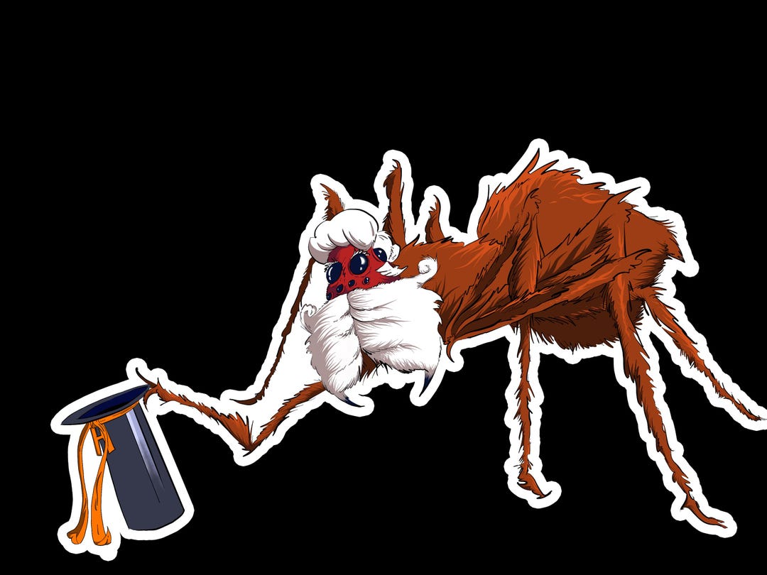 Gentleman Spider Sticker - Etsy