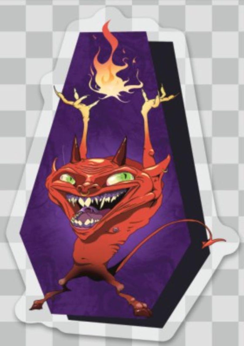 Little Devil Sticker - Etsy
