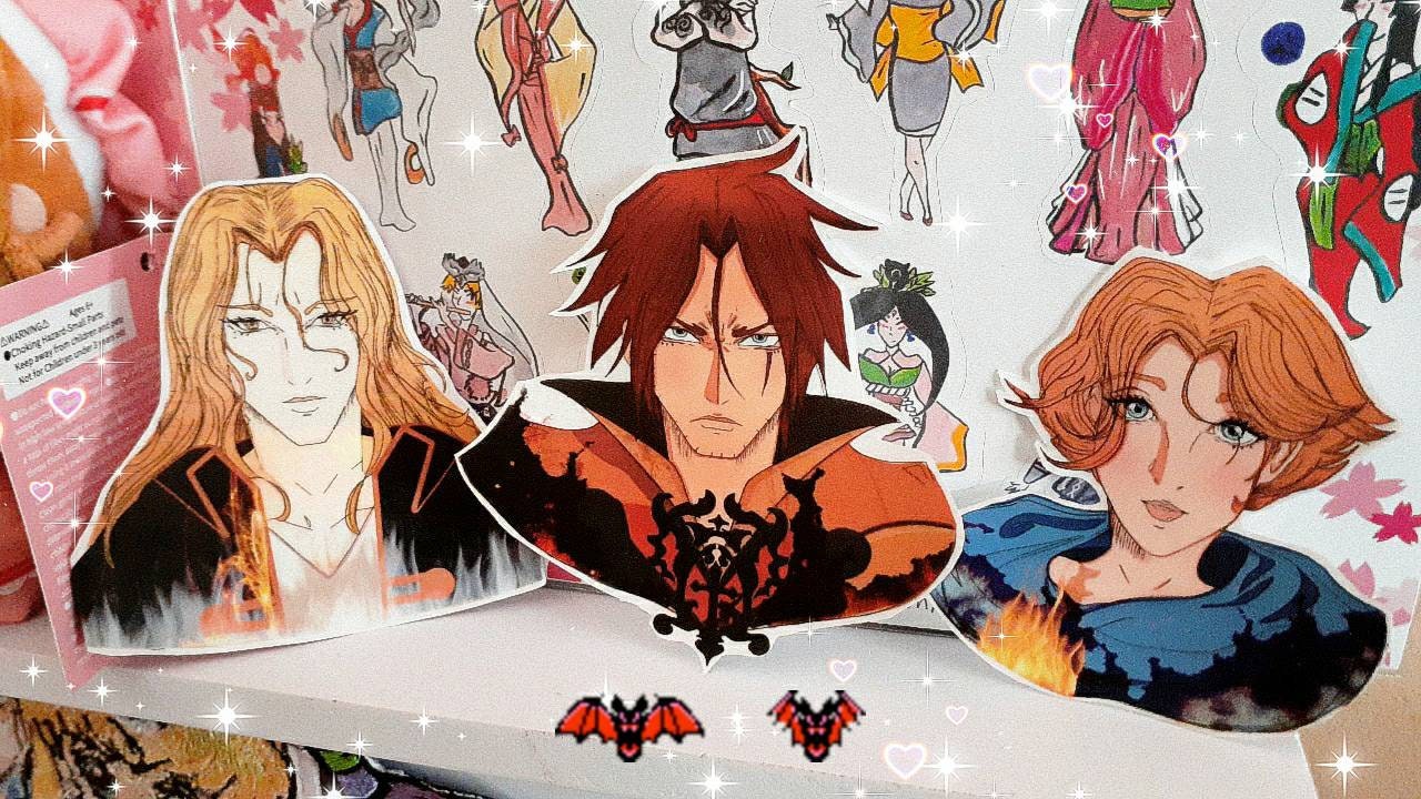 Castlevania Trio Transparent Stickers - Etsy
