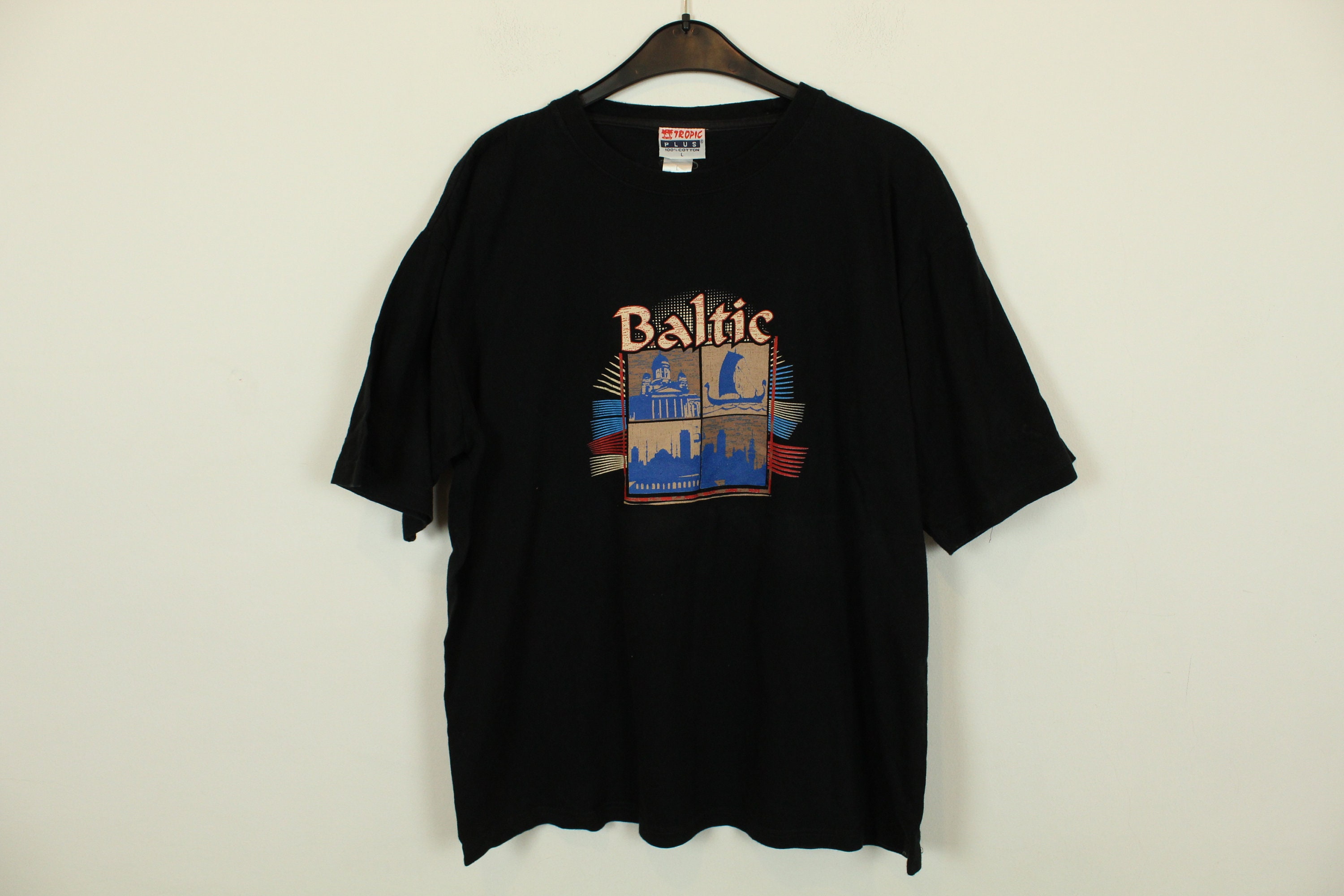 Vintage Baltic Sea 90s Souvenir T-shirt With Print Size L - Etsy