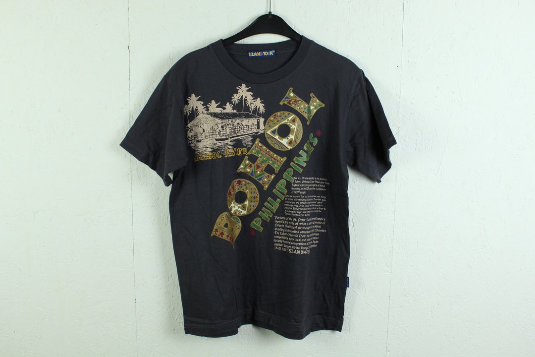 Vintage Bohol 90s T-shirt With Print Size M 90s - Etsy