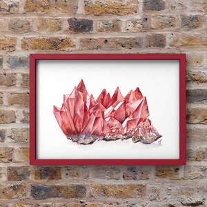 Ruby Print - Birthstone Art| Large Wall Art| July Birthstone| Red Ruby ...