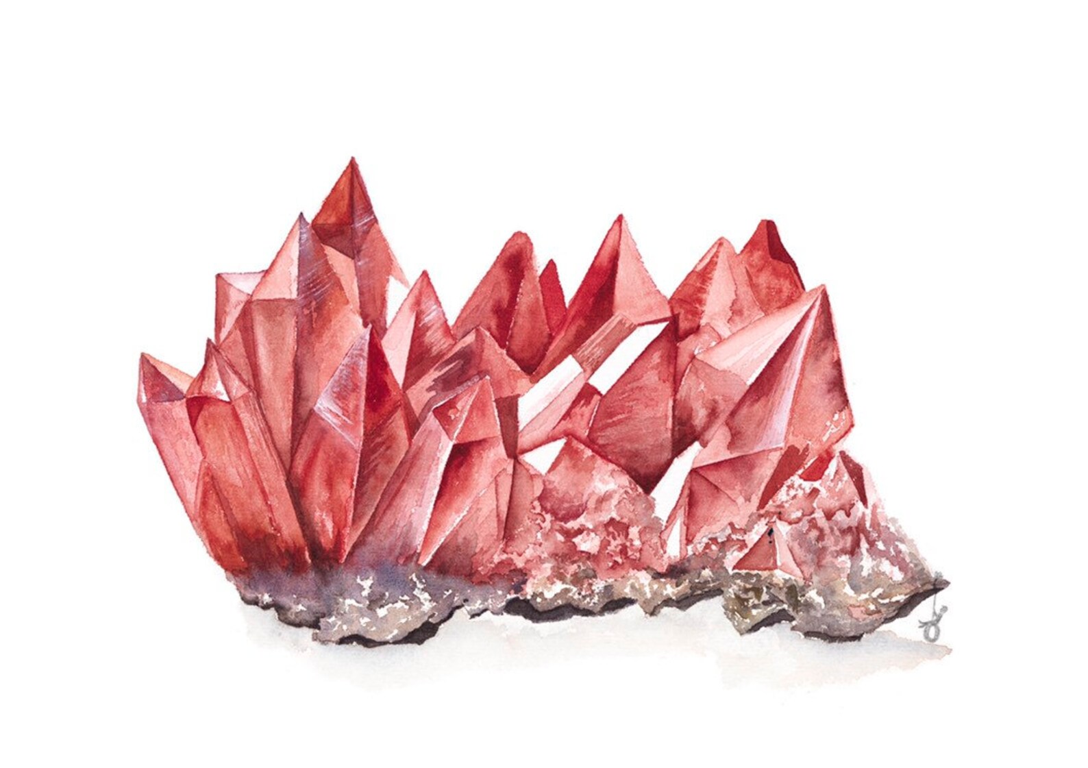 Ruby Print - Birthstone Art| Large Wall Art| July Birthstone| Red Ruby ...