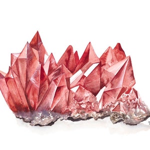 Ruby Print - Birthstone Art| Large Wall Art| July Birthstone| Red Ruby ...