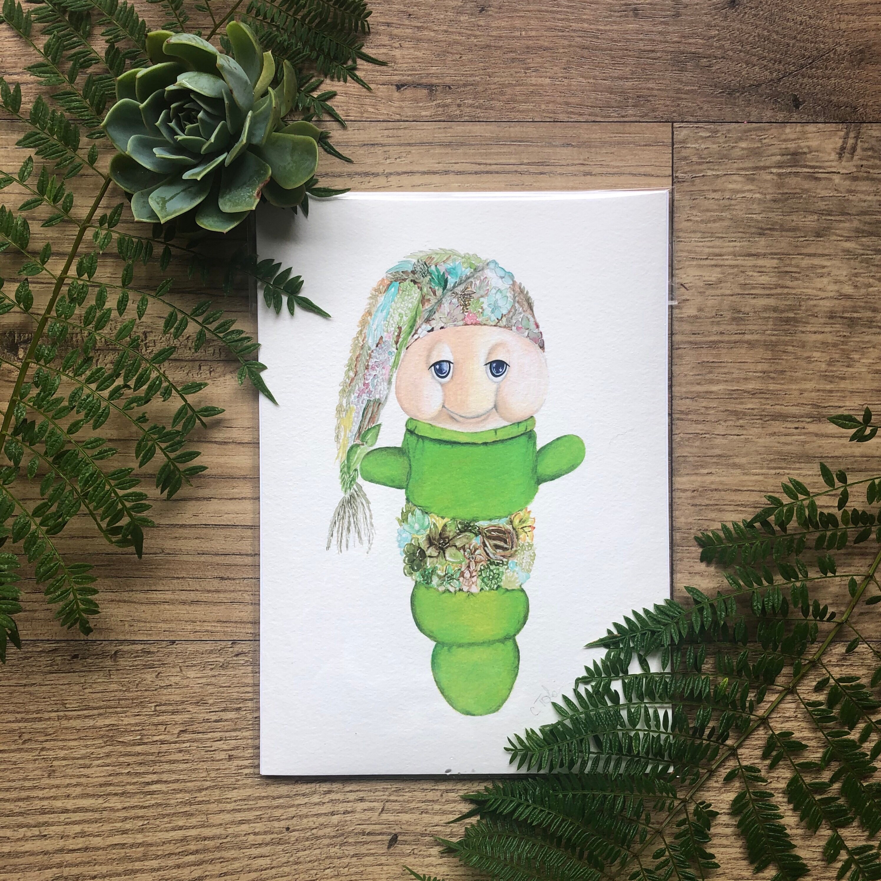 Glow Worm Watercolor Art Print, Retro Nostalgia - Etsy