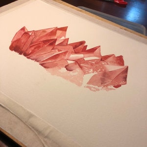 Ruby Print - Birthstone Art| Large Wall Art| July Birthstone| Red Ruby ...