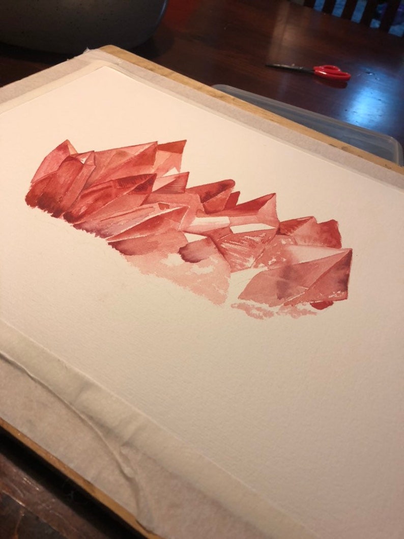 Ruby Print - Birthstone Art| Large Wall Art| July Birthstone| Red Ruby ...