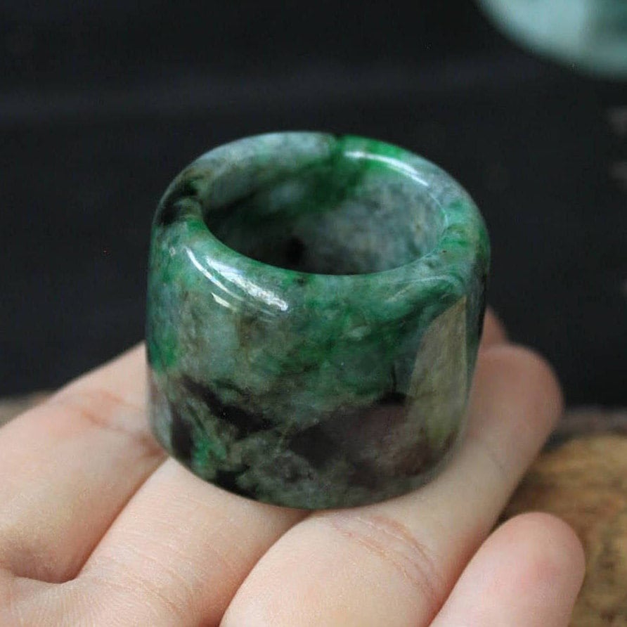 The Emperor's Thumb Ring, Rare: Antique Chinese Style, Four Colored ...