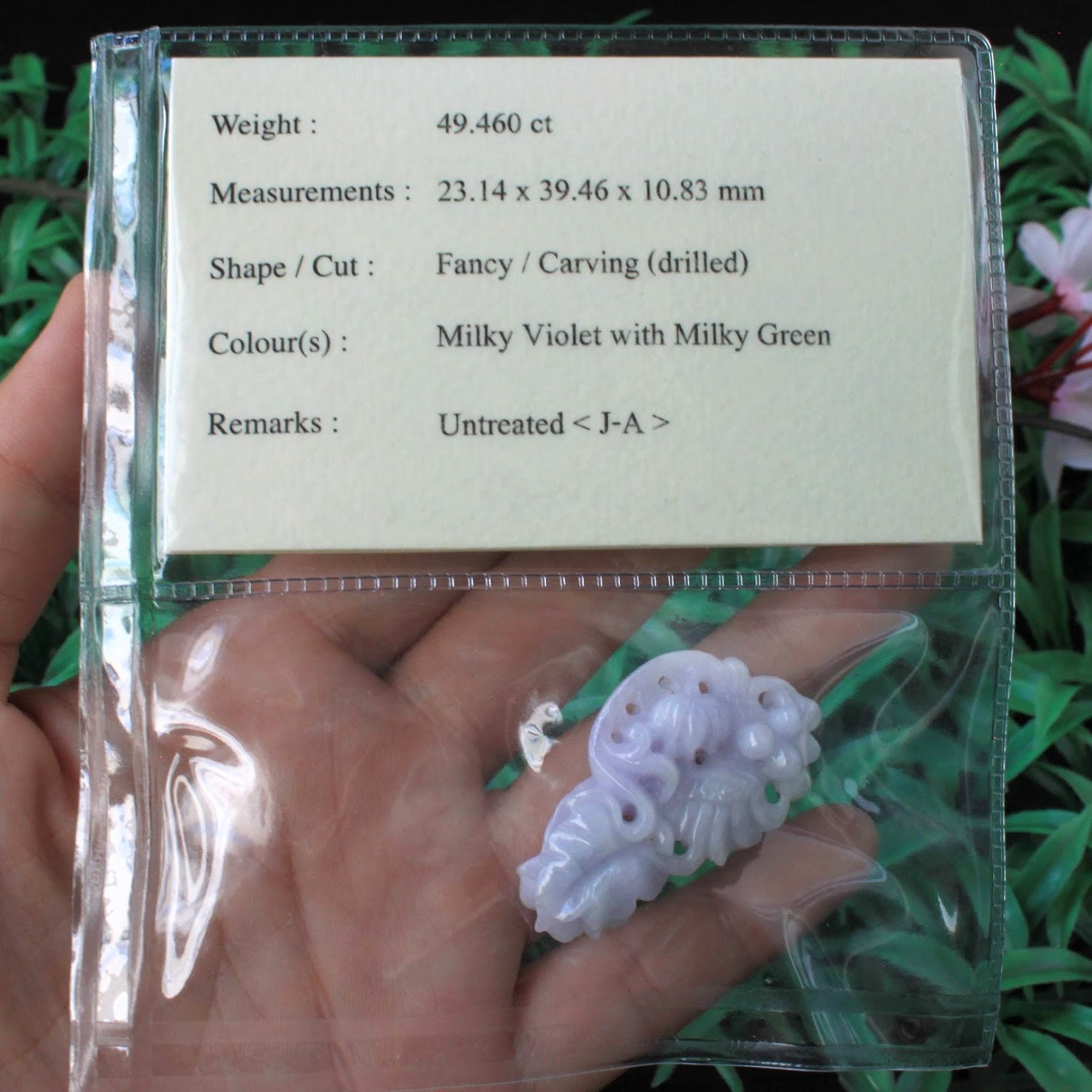 Rare Ancient Phoenix Pendant, Lavender Jadeite Jade grade A Expertly ...