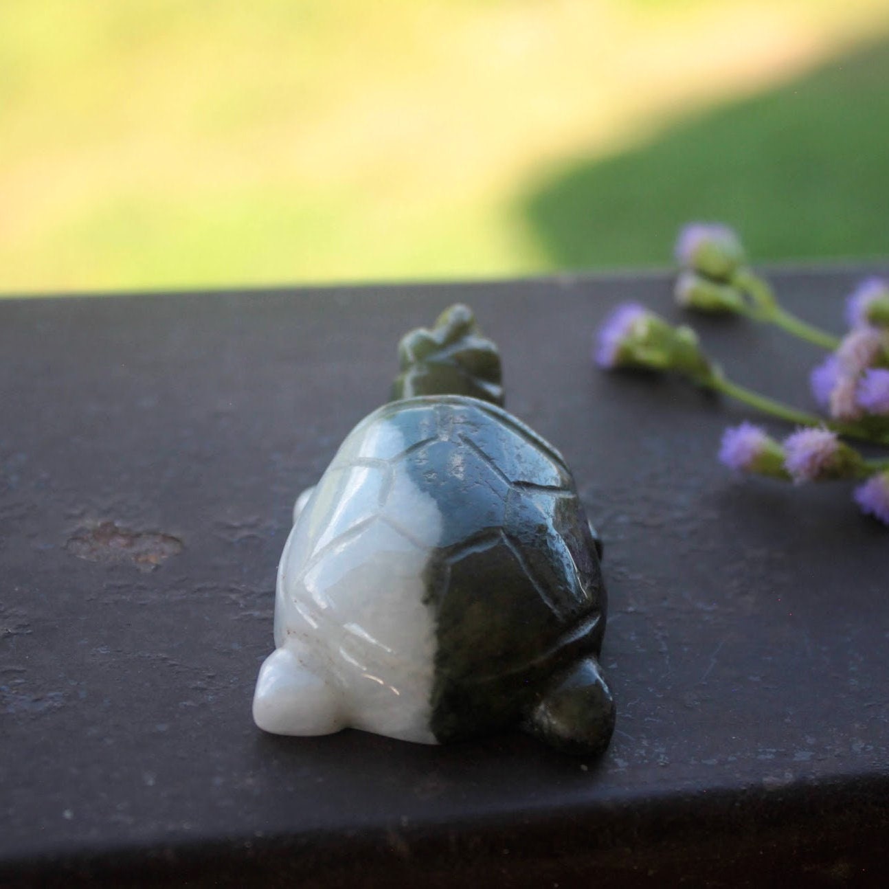 The One and Only the Yin & Yang Hand Carved Turtle Half - Etsy