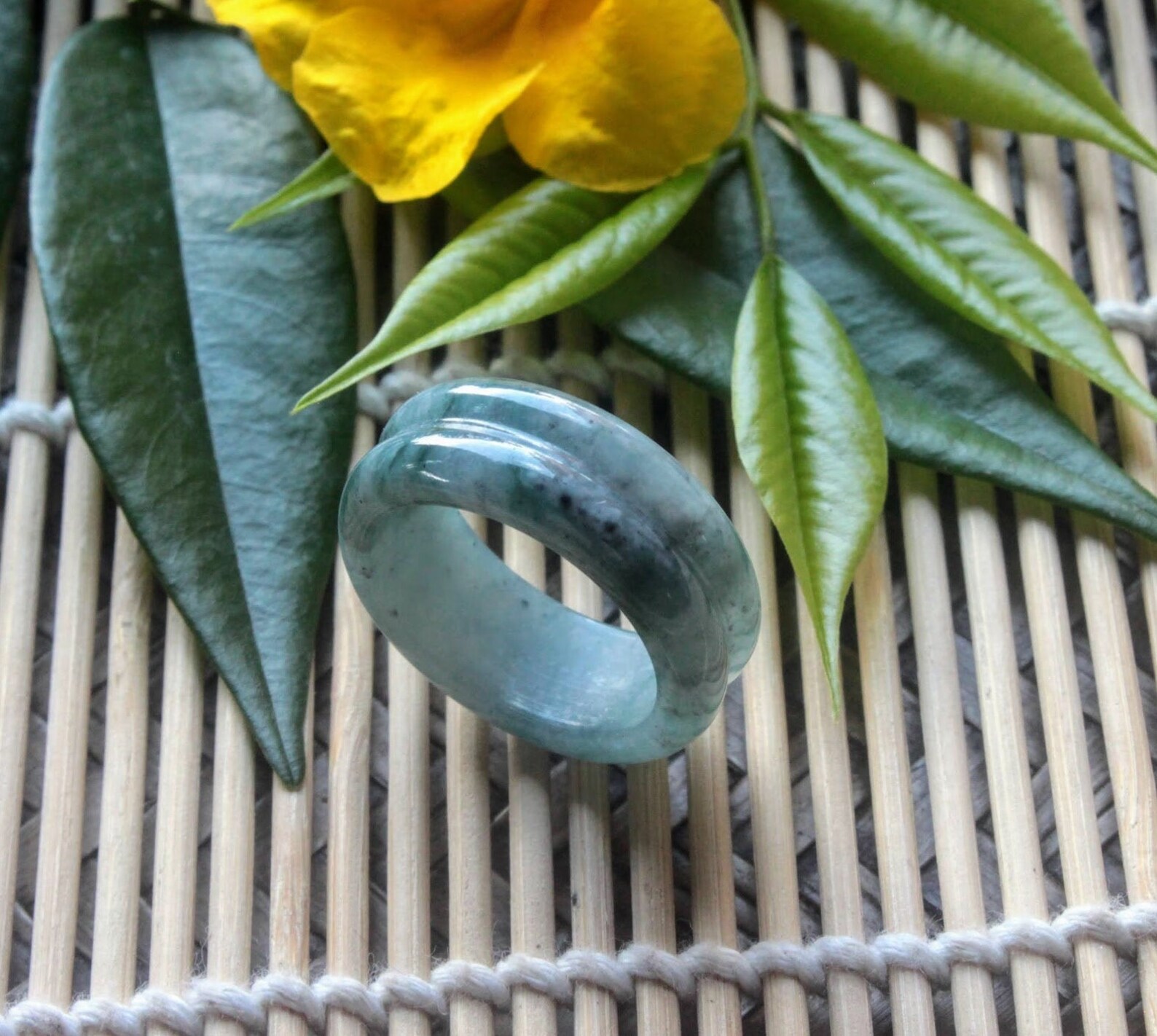 Unique Light Blueish-Green Jadeite Jade Grade A Hand Carved | Etsy
