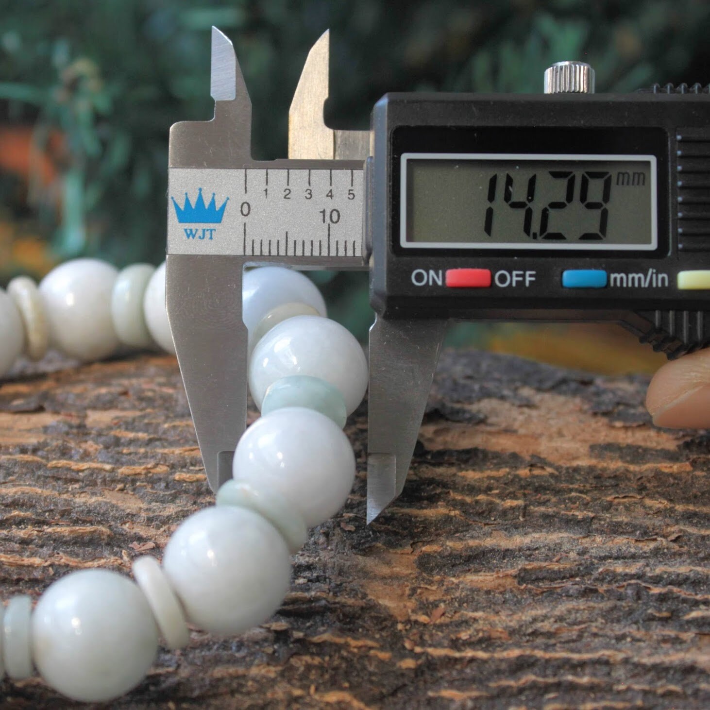 Asian Styled White Jadeite Jade grade A Medium Round Beaded | Etsy