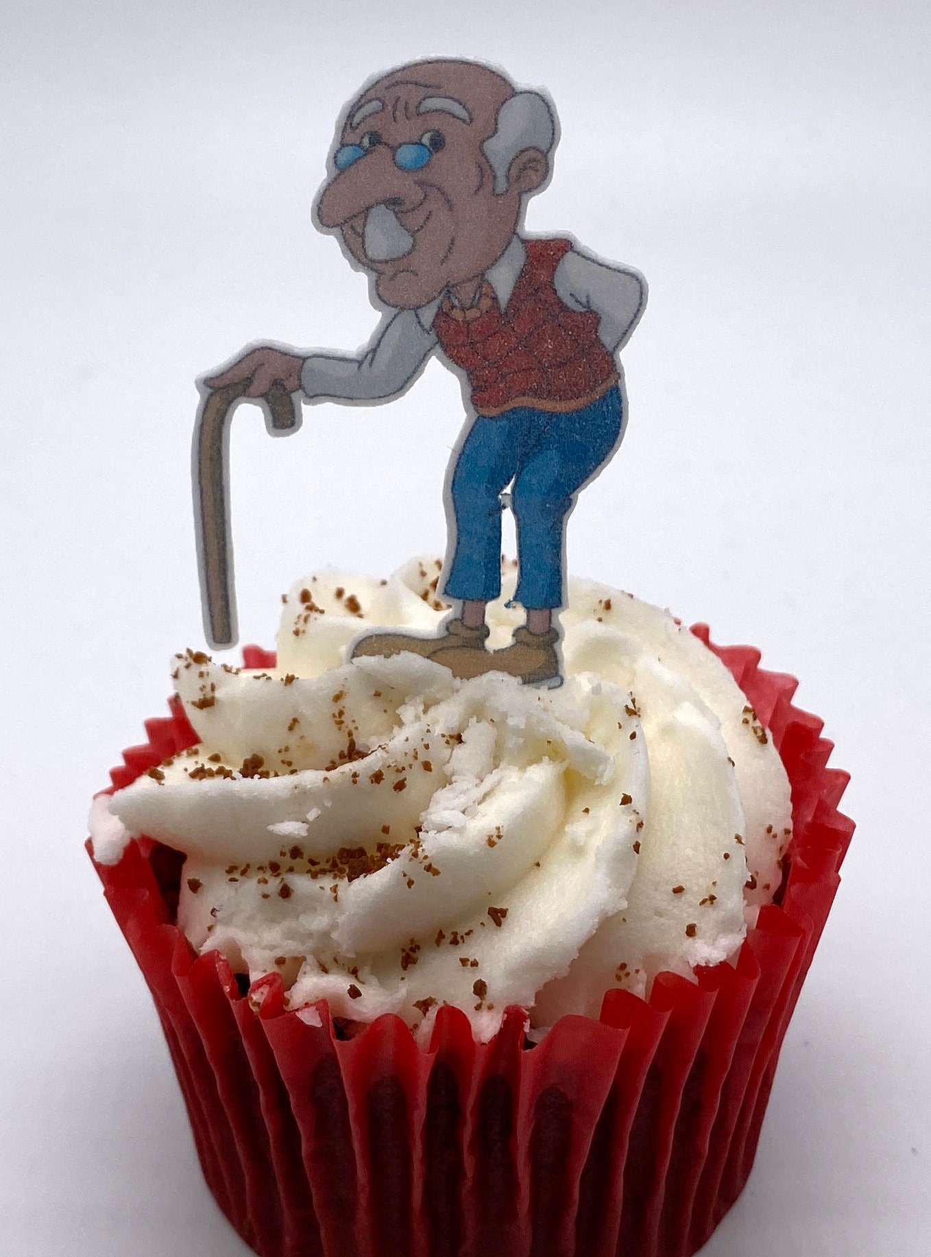 African/American Grumpy Old Man cake toppers retirement | Etsy