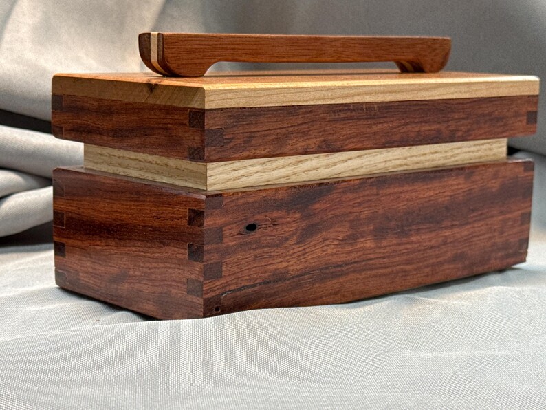 Rosewood and Cherry Wood Box - Etsy