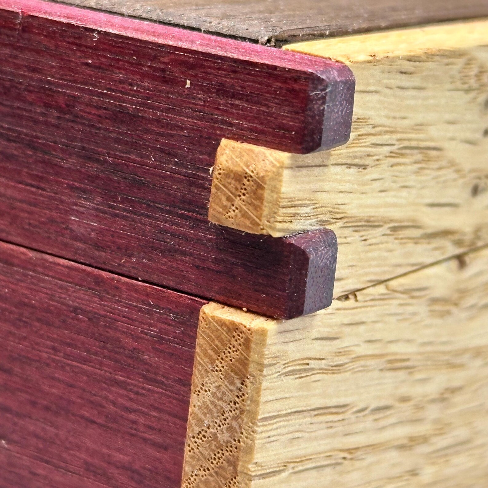Purple Heart, Oak, and Walnut Box - Etsy