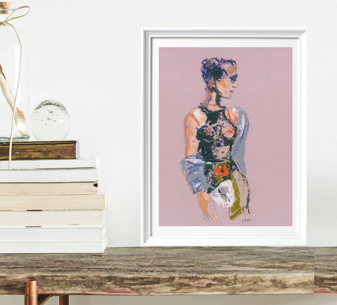 Poster, Female Figure, Woman Drawing, Art Print, Printable Wall Art - Etsy