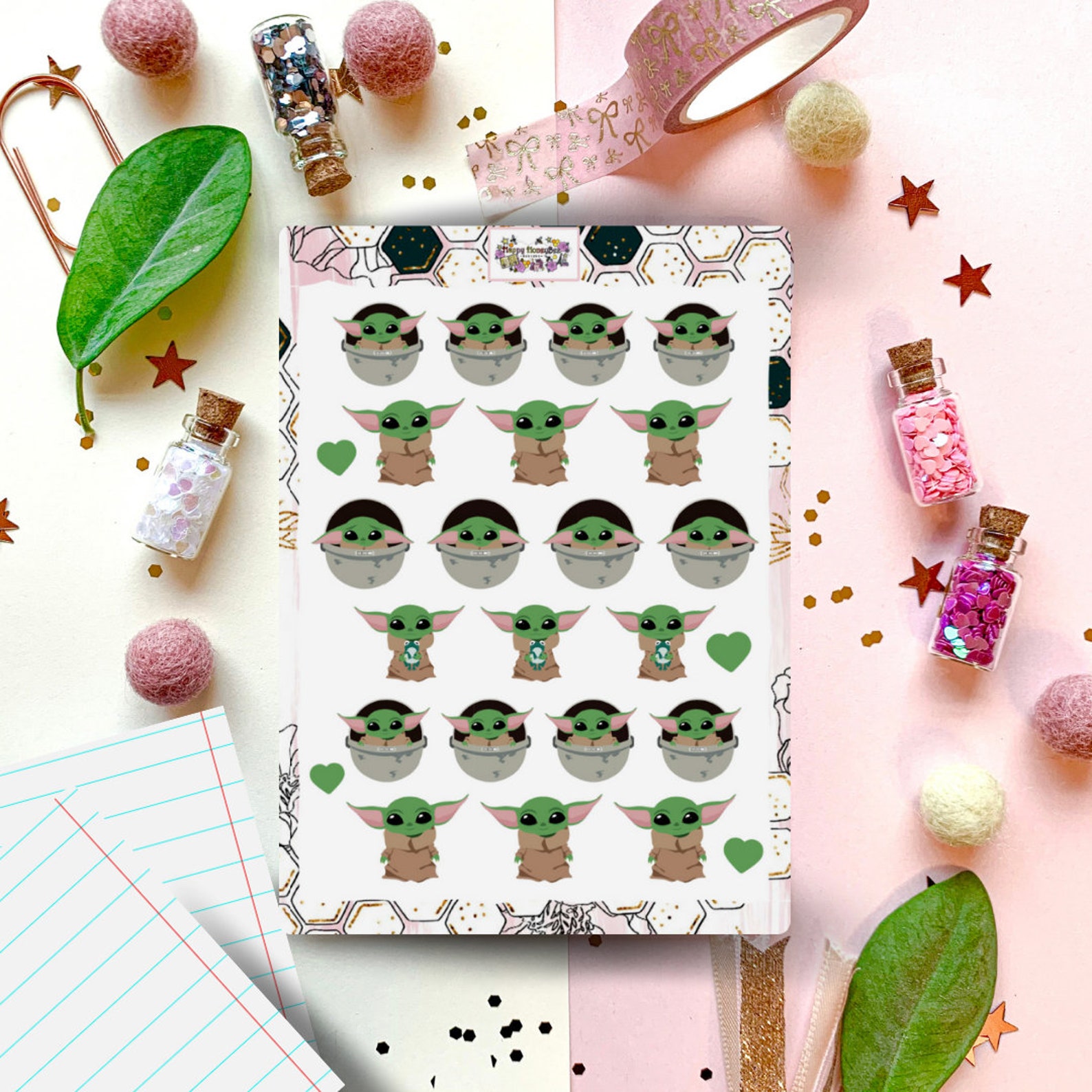 Baby Yoda Sticker Sheet | Etsy