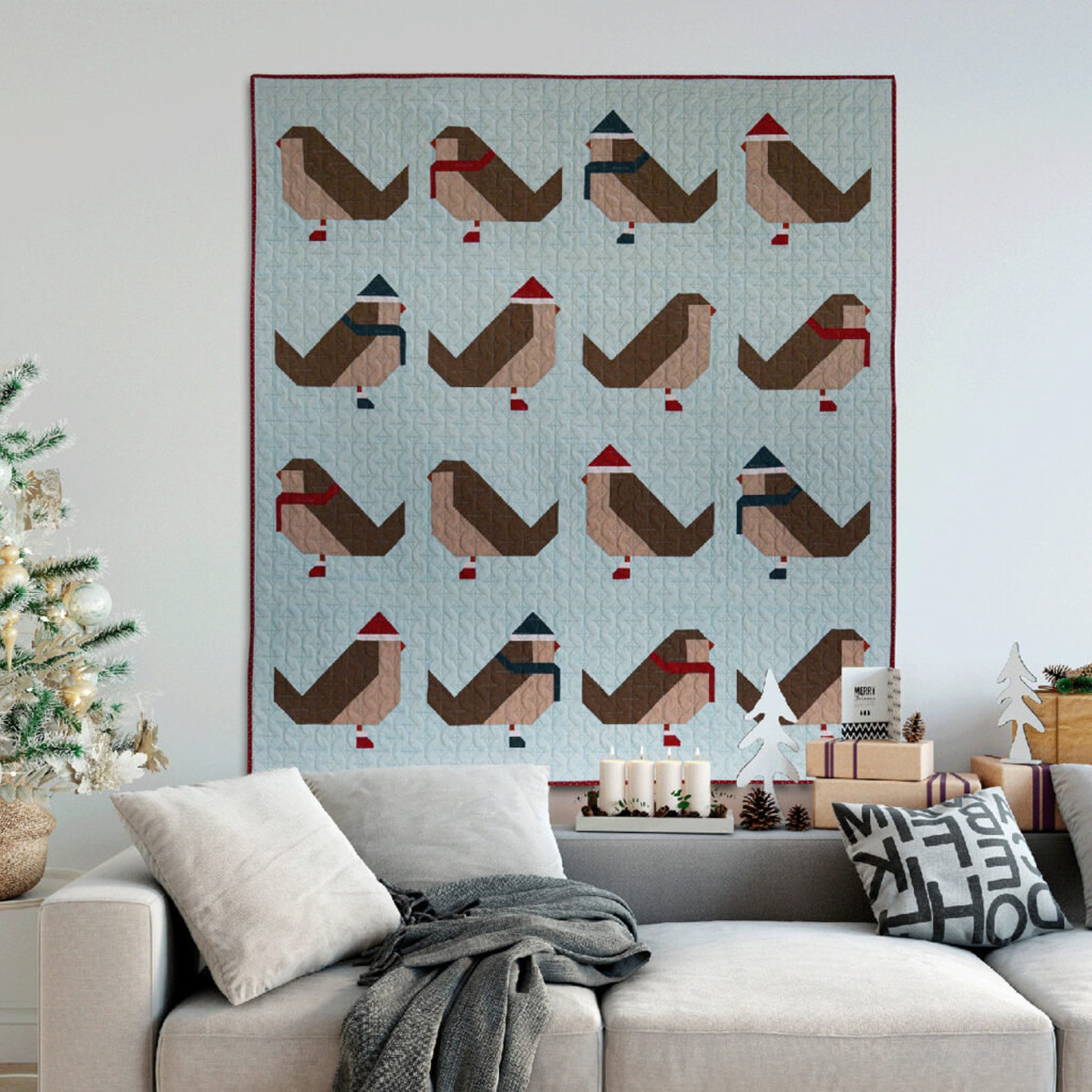 PDF Sparrow in Boots Quilt Pattern - Step by Step Instructions - Etsy