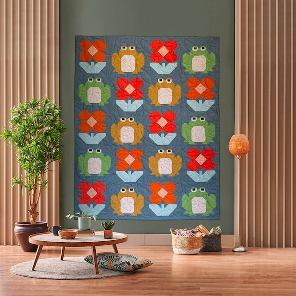 Frog Quilt Pattern - Etsy