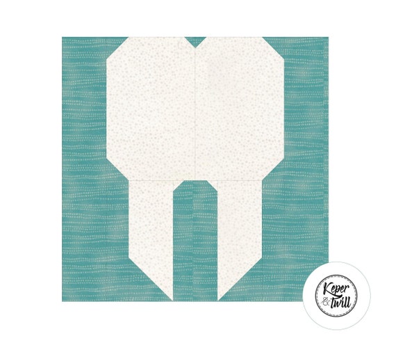 Tooth Quilt Block PDF Pattern With Step-by-step Instructions - Etsy