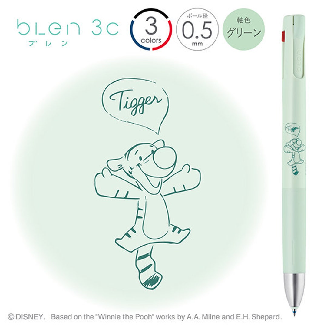 TIGGER Zebra Winnie the Pooh Limited Edition Blen 0.5mm 3C 3 Color ...