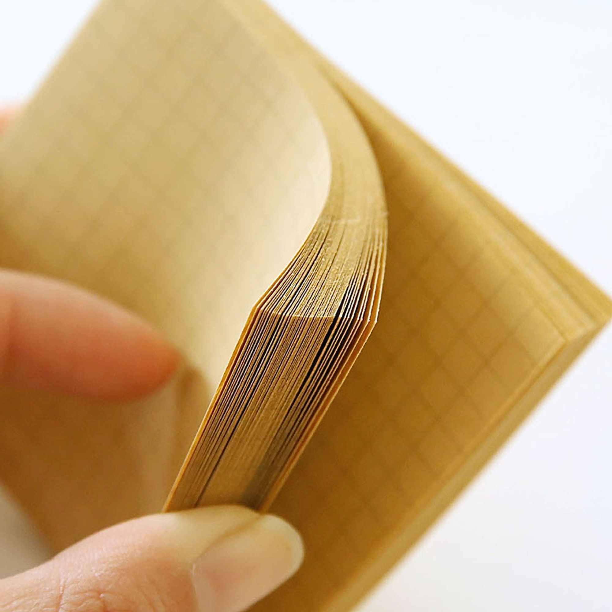 Kraft Paper Grid Sticky Notes White Grid Sticky Notes 50 | Etsy
