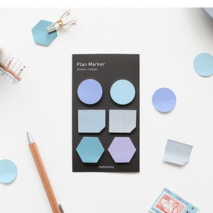 PAPERIAN Plan Marker MIXED Shapes Note Sticky Note Small Sticky Note ...
