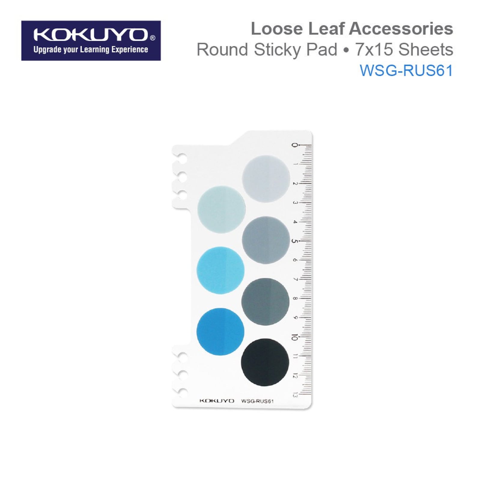 Kokuyo 2way BLUE Index Dots for Kokuyo Smart Ring Binder Index Tabs ...