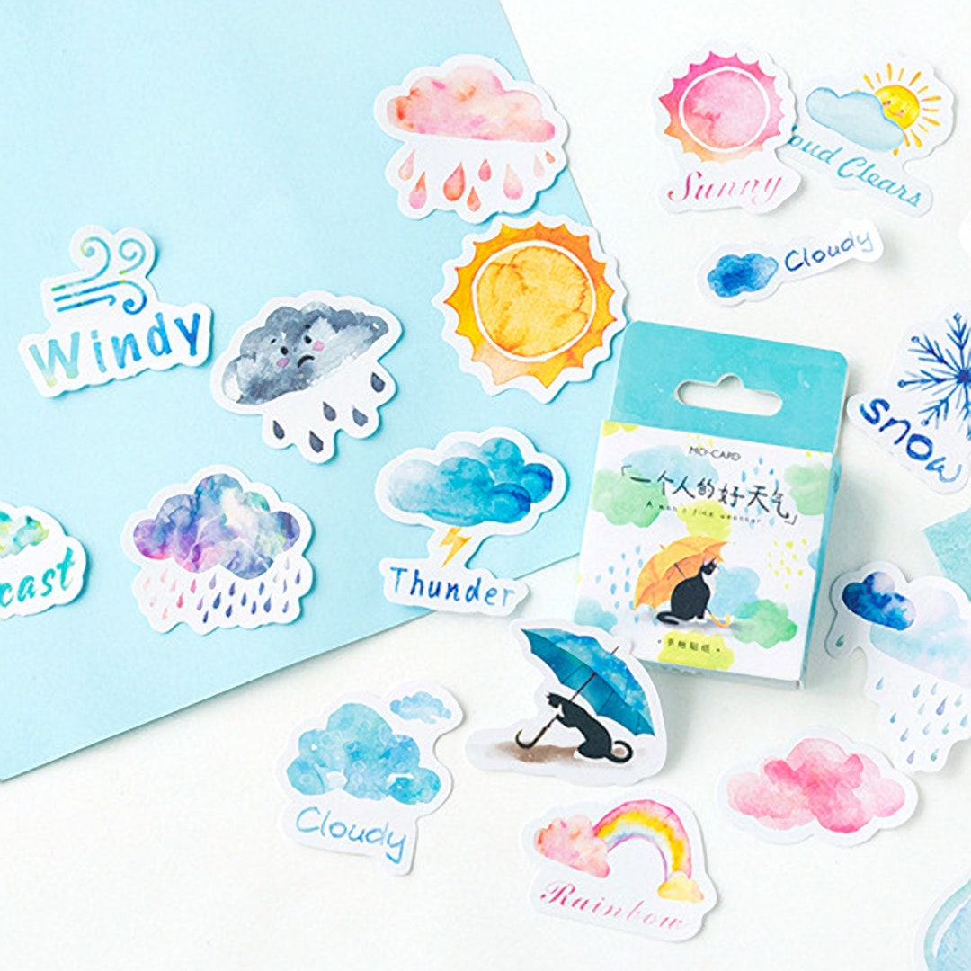 Premium Die-cut Stickers Weather - Etsy