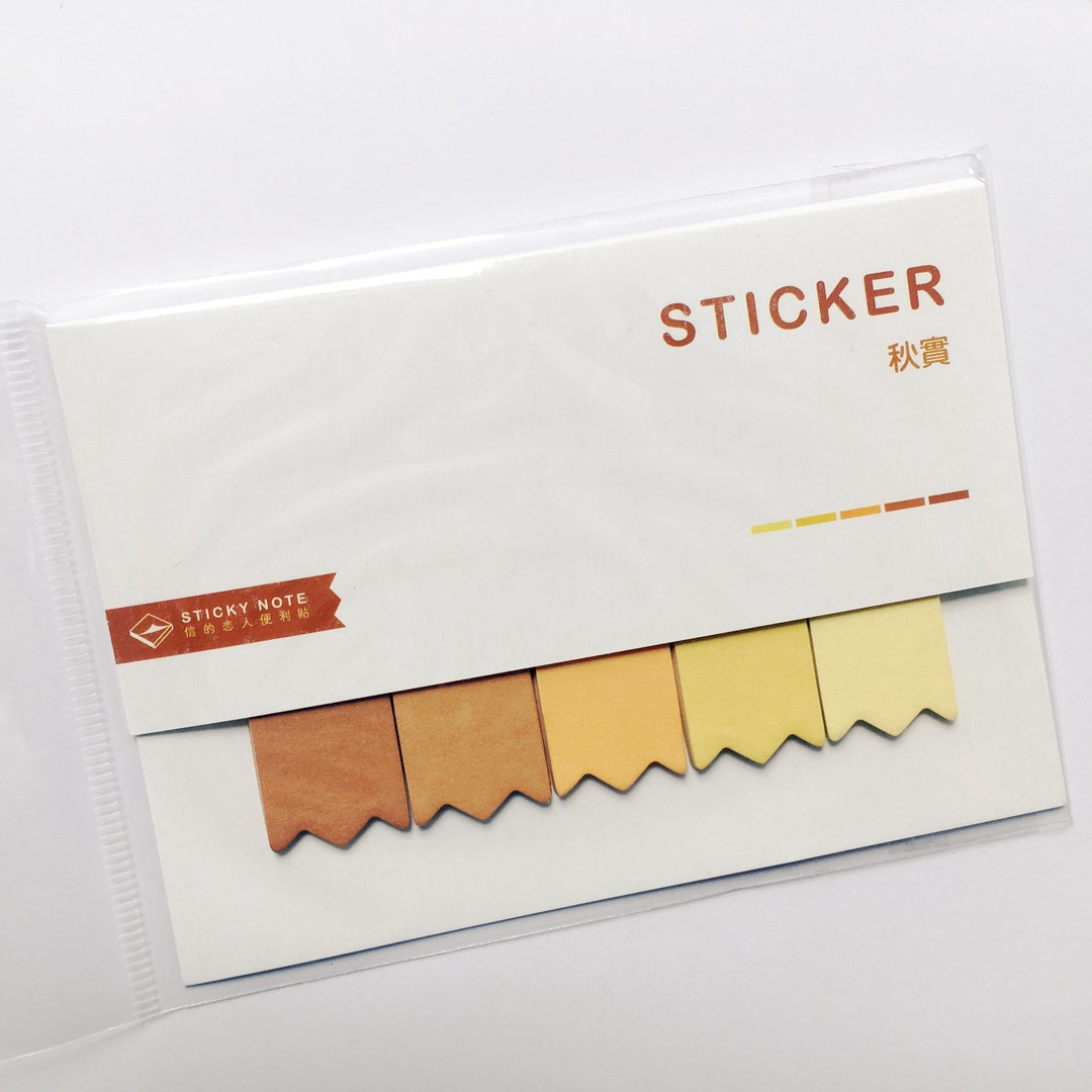 Angoo SUNRISE Short Sticky Notes Page Flags Index Tabs Banner Flags ...