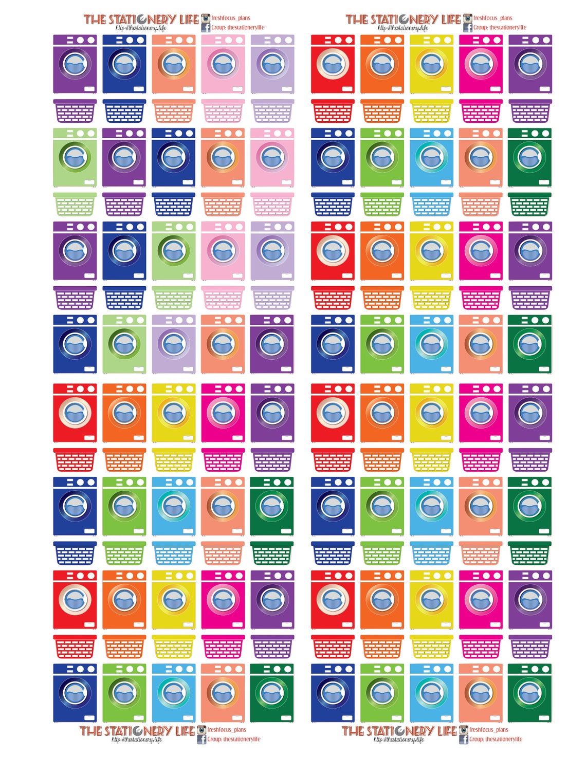 PRINTABLE & Cut File Silhouette Cut File Mini Washer and Laundry ...