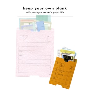 Analogue Keepers MEDIUM PAPER FILE Note Storage Money Storage Envelope ...