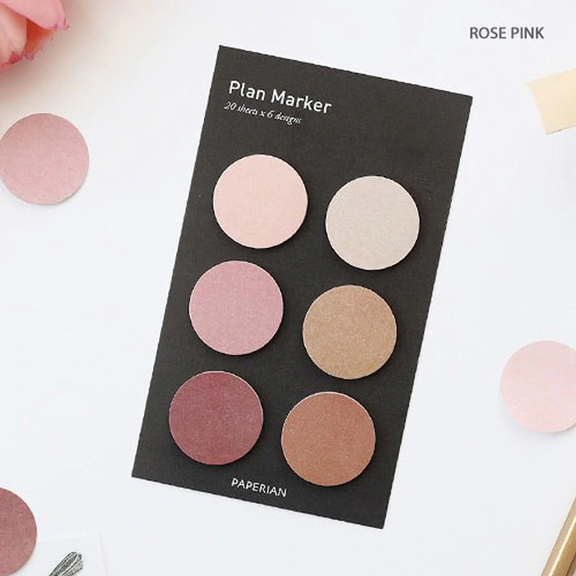 PAPERIAN Plan Marker Round Note Sticky Note Small Sticky Note | Etsy