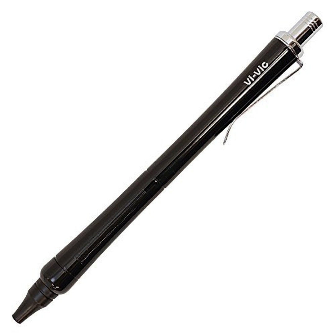 Ohto Vi-vic BLACK 0.7mm Aluminum Needlepoint Pen Ballpoint Pen Black ...