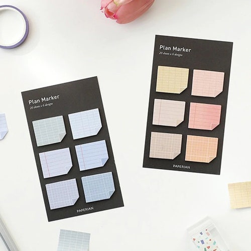 PAPERIAN Single Plan Marker ROUND Note Sticky Note Small - Etsy