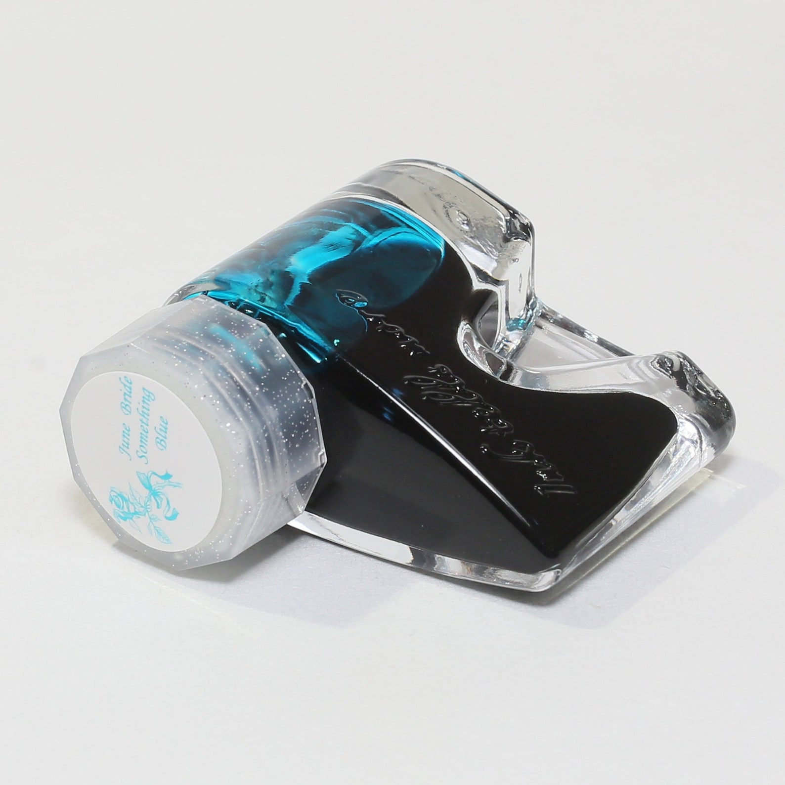 BUNGUBOX Japan JUNE BRIDE Something Blue Sheening Fountain Pen Ink Dip ...